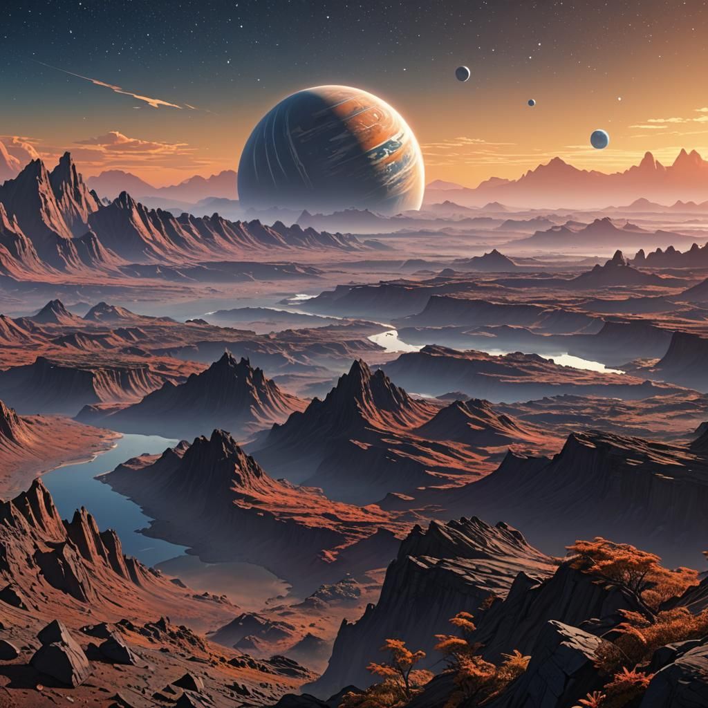 Extrasolar Planet 4 - AI Generated Artwork - NightCafe Creator
