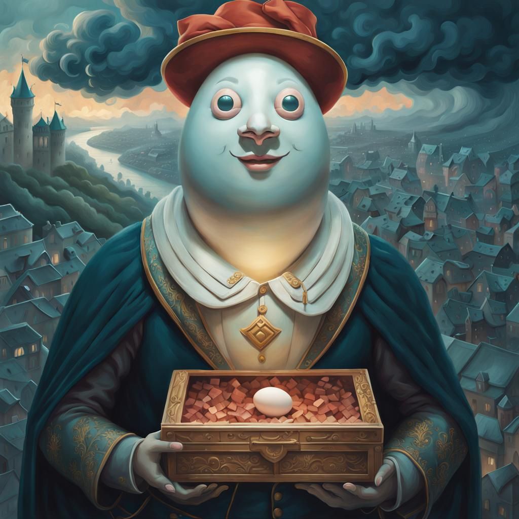 Humpty Dumpty: the sequel - AI Generated Artwork - NightCafe Creator