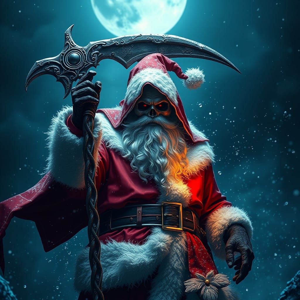 The Grim Reaper comes as Santa Claus this year