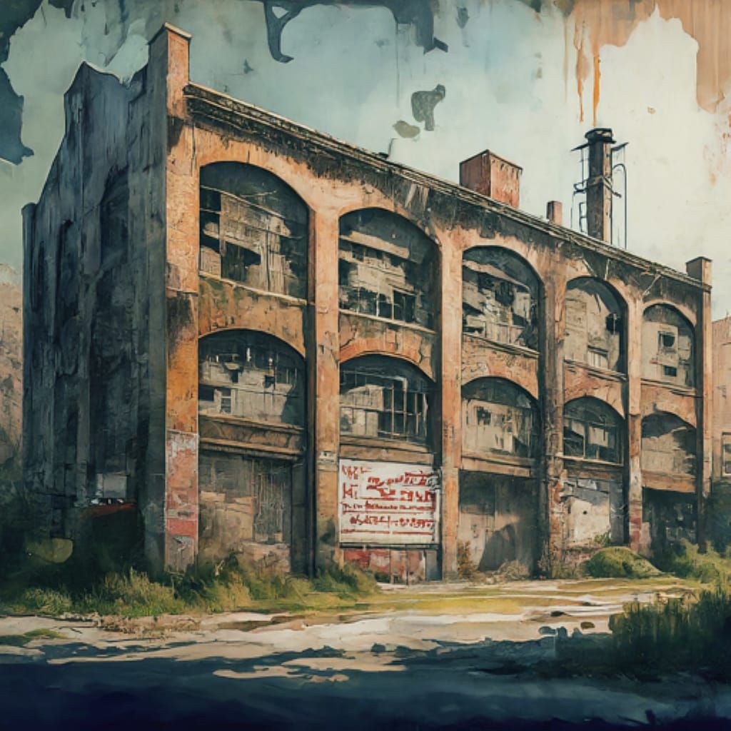 Urban Decay Landscape - AI Generated Artwork - NightCafe Creator