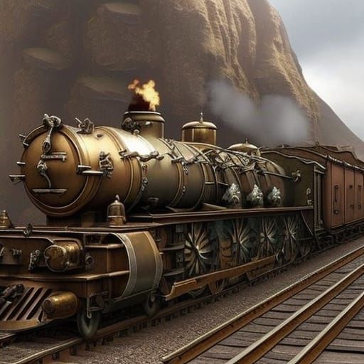 Iron Rails - AI Generated Artwork - NightCafe Creator