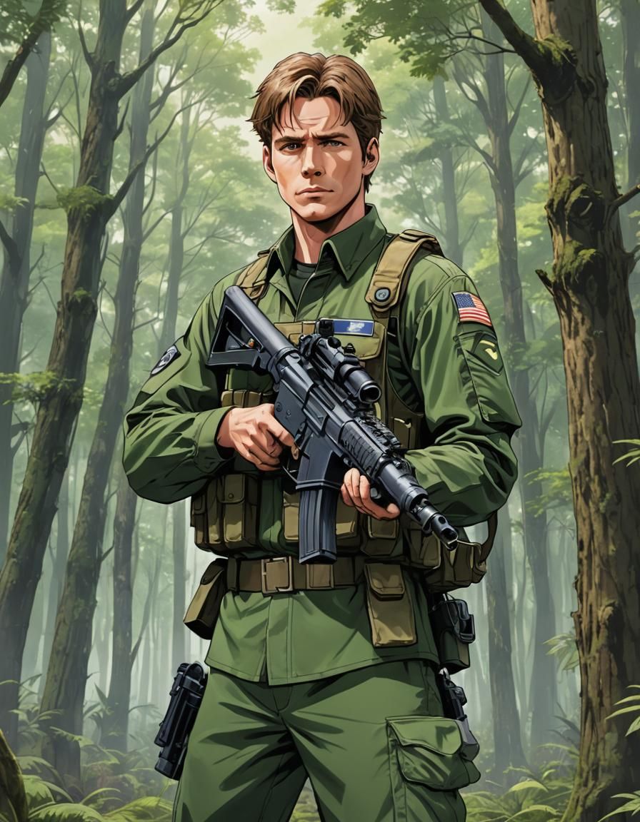 Lt. Col. Cameron Mitchell in Anime - AI Generated Artwork - NightCafe ...