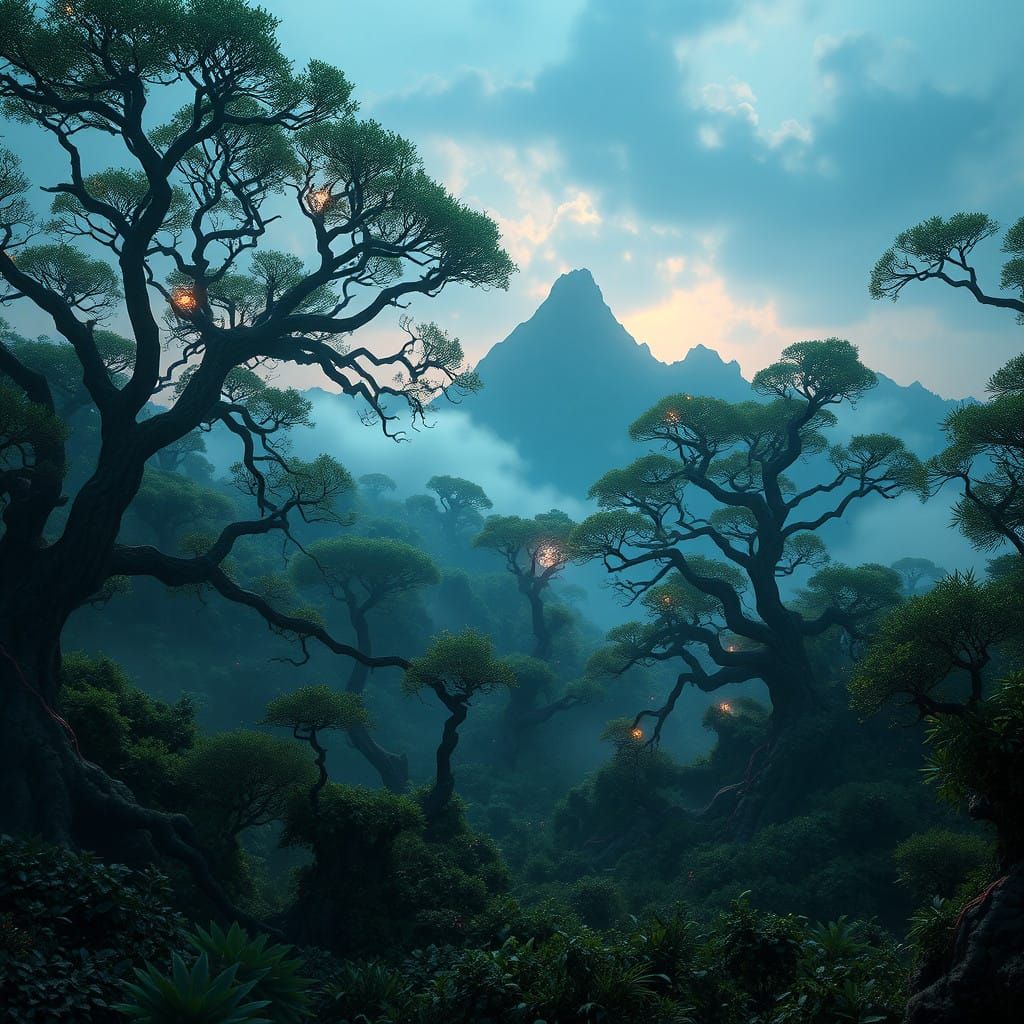 Ancient mu continent with nature - Ancient Mystical Continen...