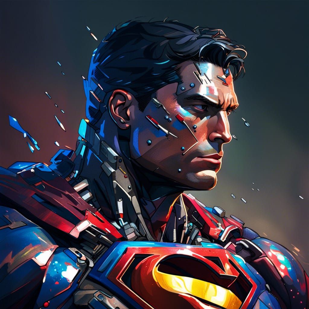 Superman in mech suit - AI Generated Artwork - NightCafe Creator
