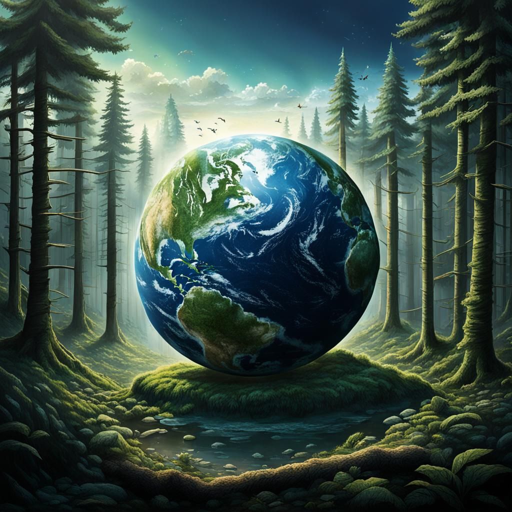 Forest World - AI Generated Artwork - NightCafe Creator