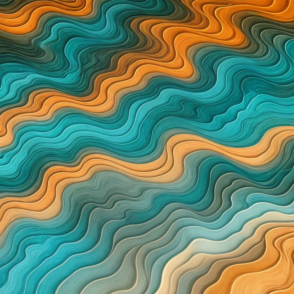 Abstract Wave - Vibrant Abstract Waveform in Soft Focus