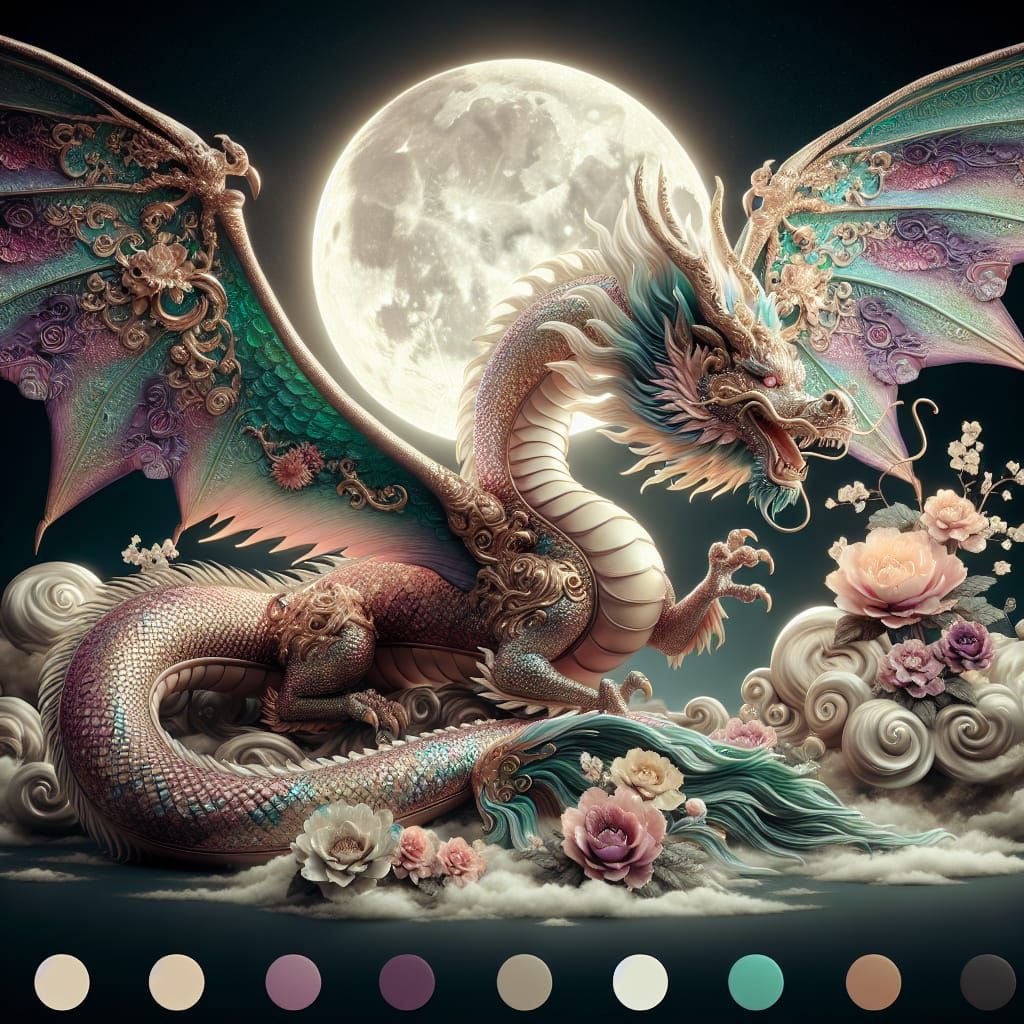 Pretty Dragon - AI Generated Artwork - NightCafe Creator