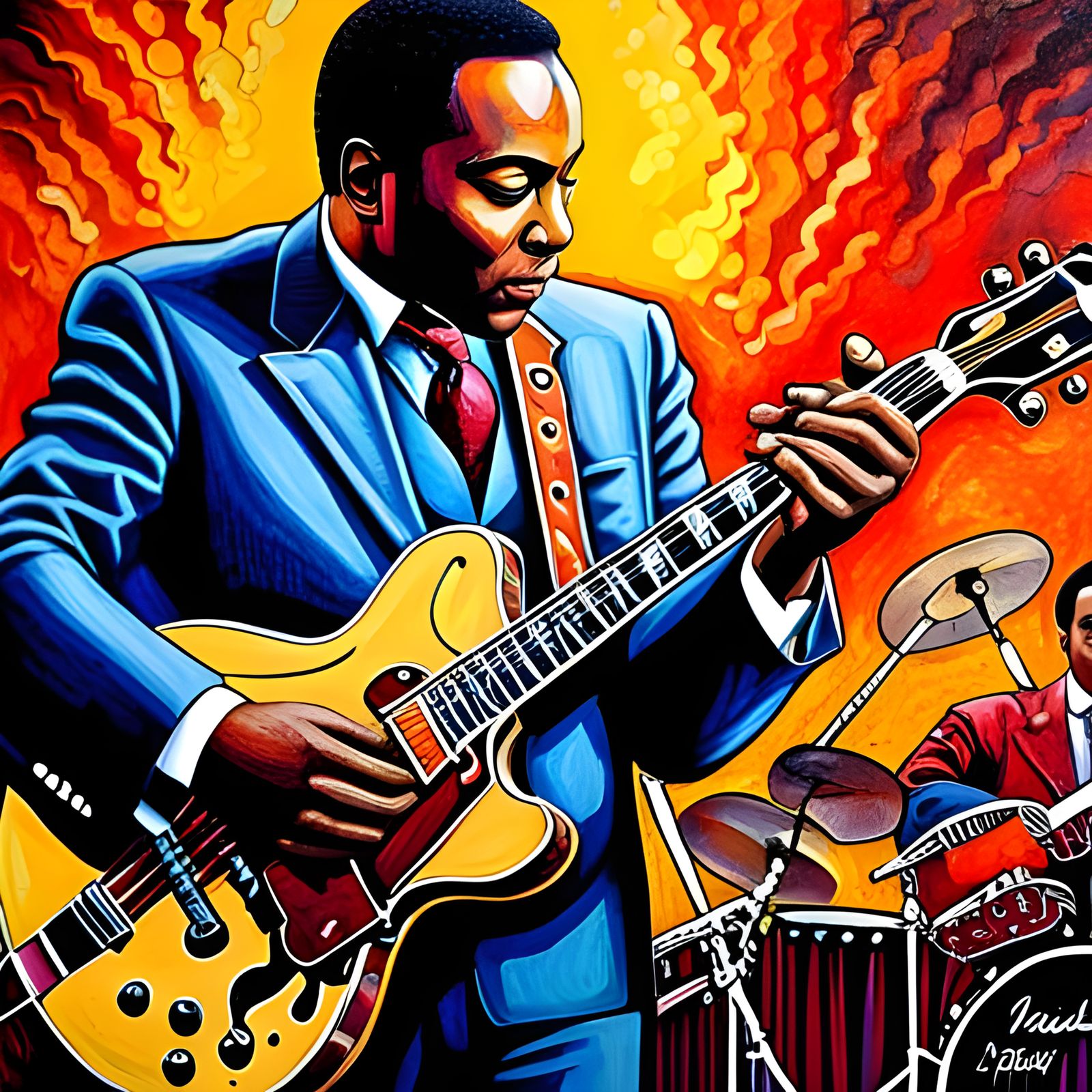George Benson - AI Generated Artwork - NightCafe Creator