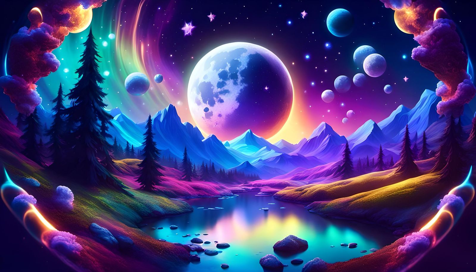 Strange Fantasy Landscape - AI Generated Artwork - NightCafe Creator