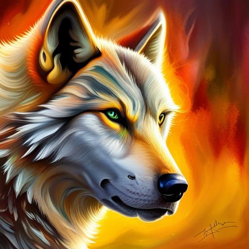 timber wolf - AI Generated Artwork - NightCafe Creator