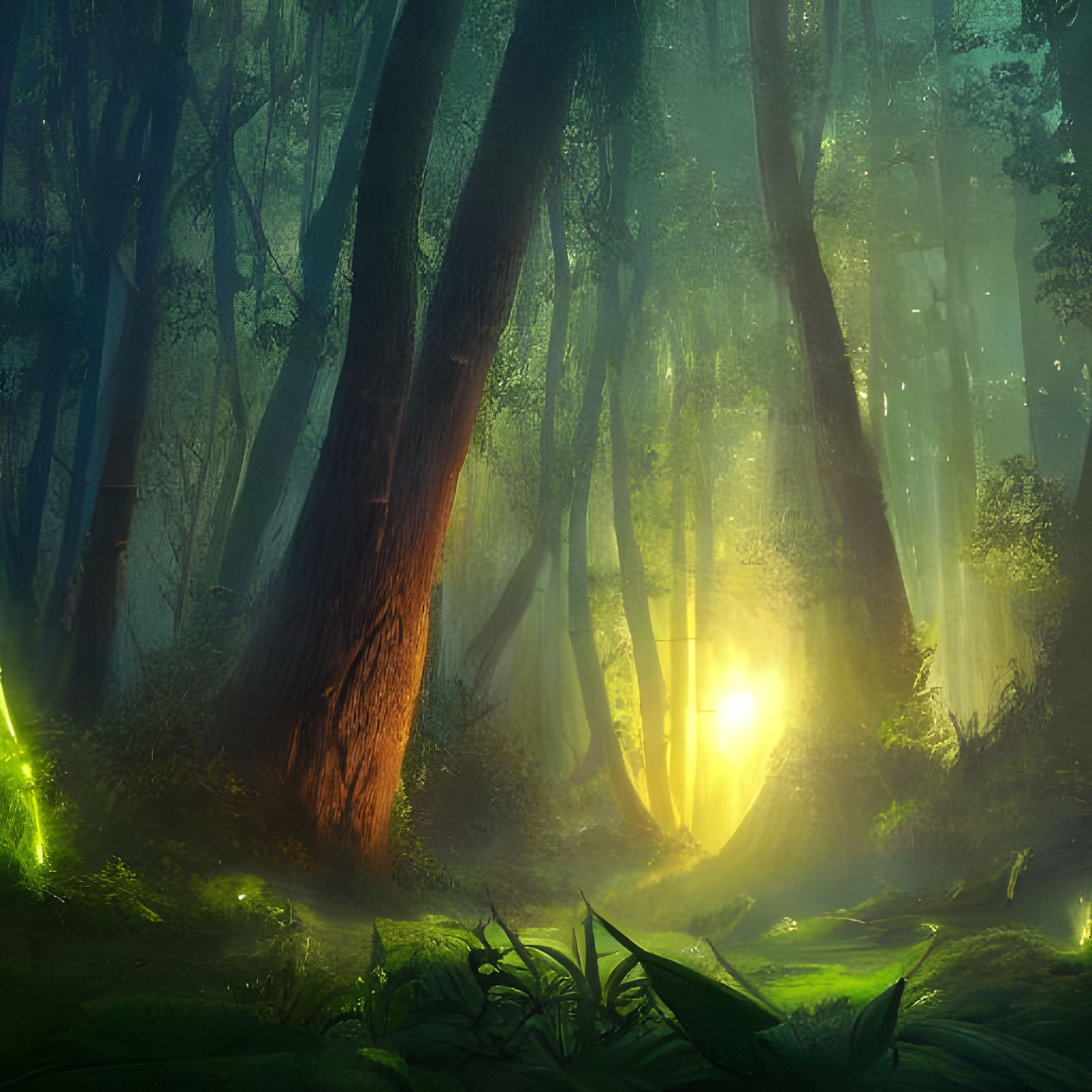 Green lush forest - AI Generated Artwork - NightCafe Creator