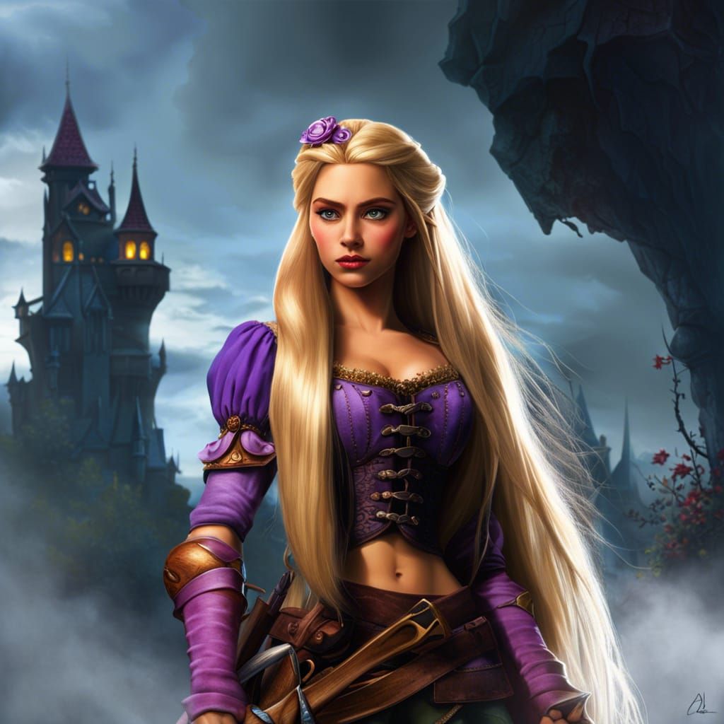 Queen Rapunzel the Reaver - "Best of" the Evil Disney Princesses, evolved and upgraded - AI ...