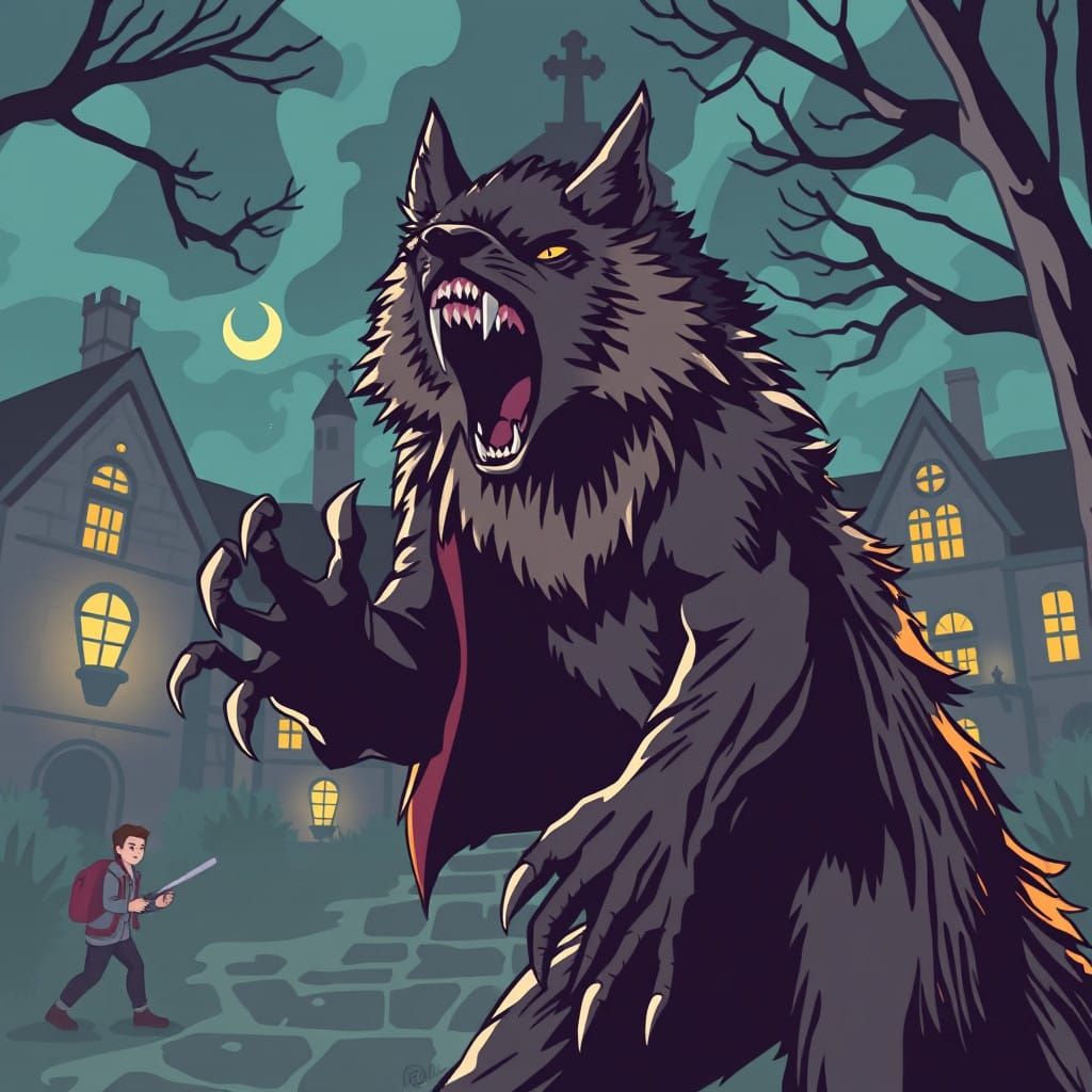 Werewolf School where Werewolves learn to control their transformations