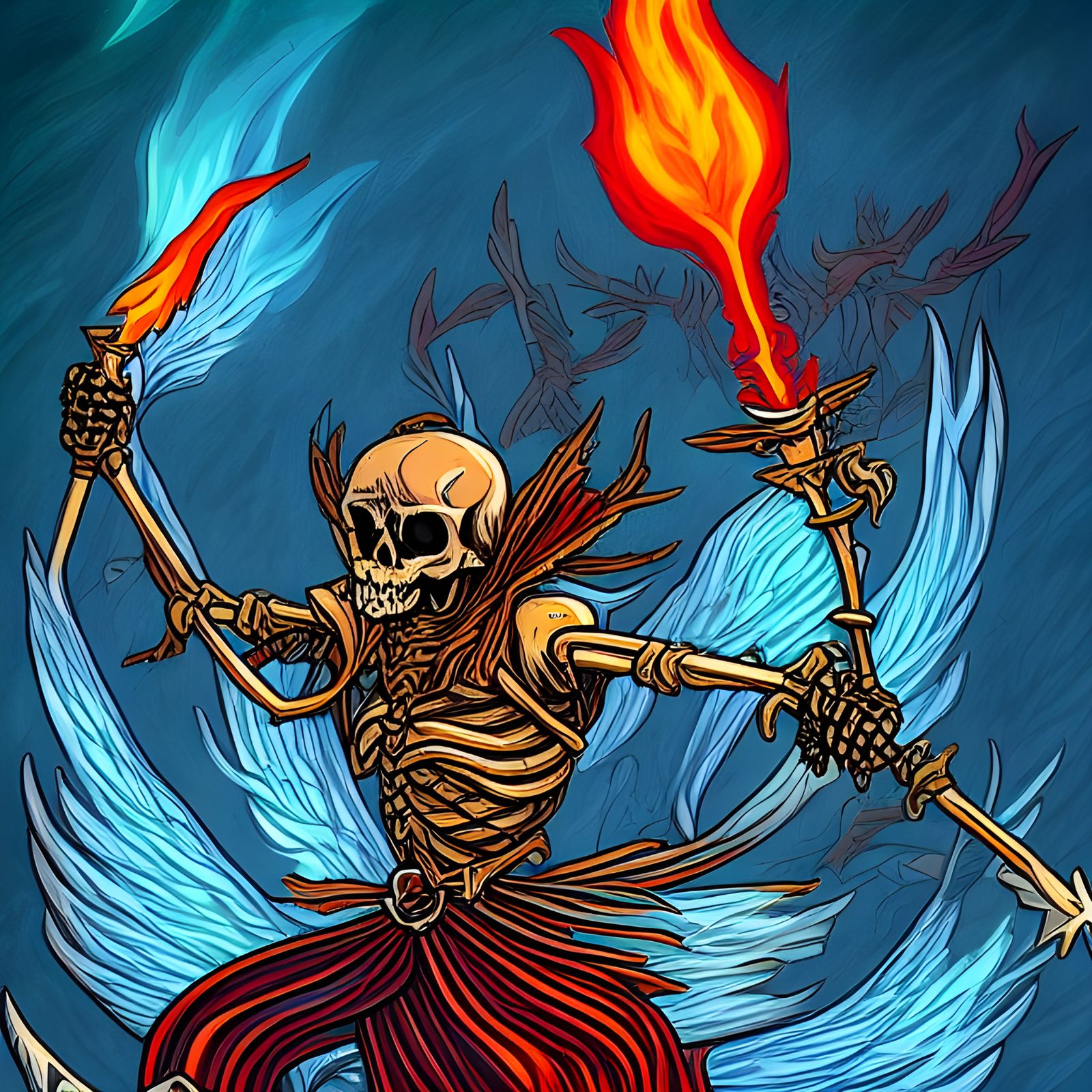 Long armed skeleton - AI Generated Artwork - NightCafe Creator