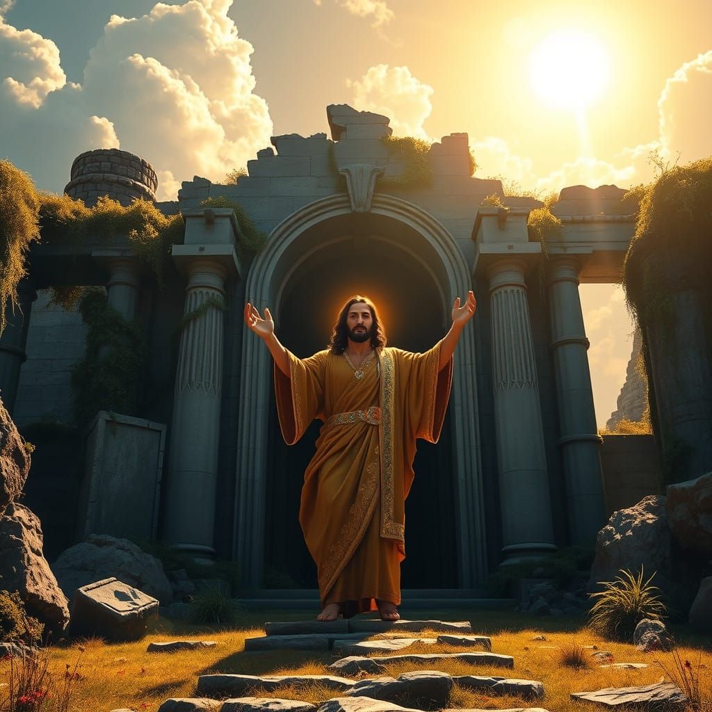 Jesus' return to life - Triumphant Savior Emerges from Ancie...