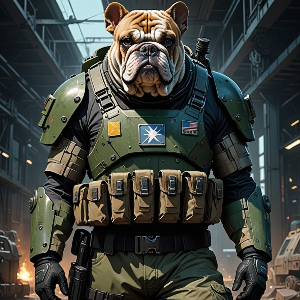 A Bulldog soldier from Tail of a Soldier book series.