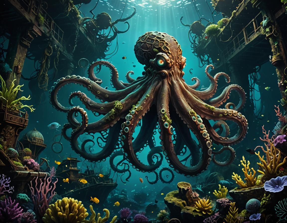 king octopus - AI Generated Artwork - NightCafe Creator