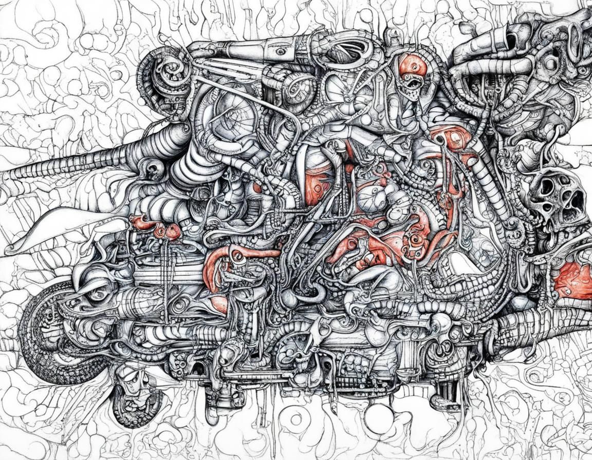 hyperdetailed H.R. Giger gothic art - AI Generated Artwork - NightCafe Creator