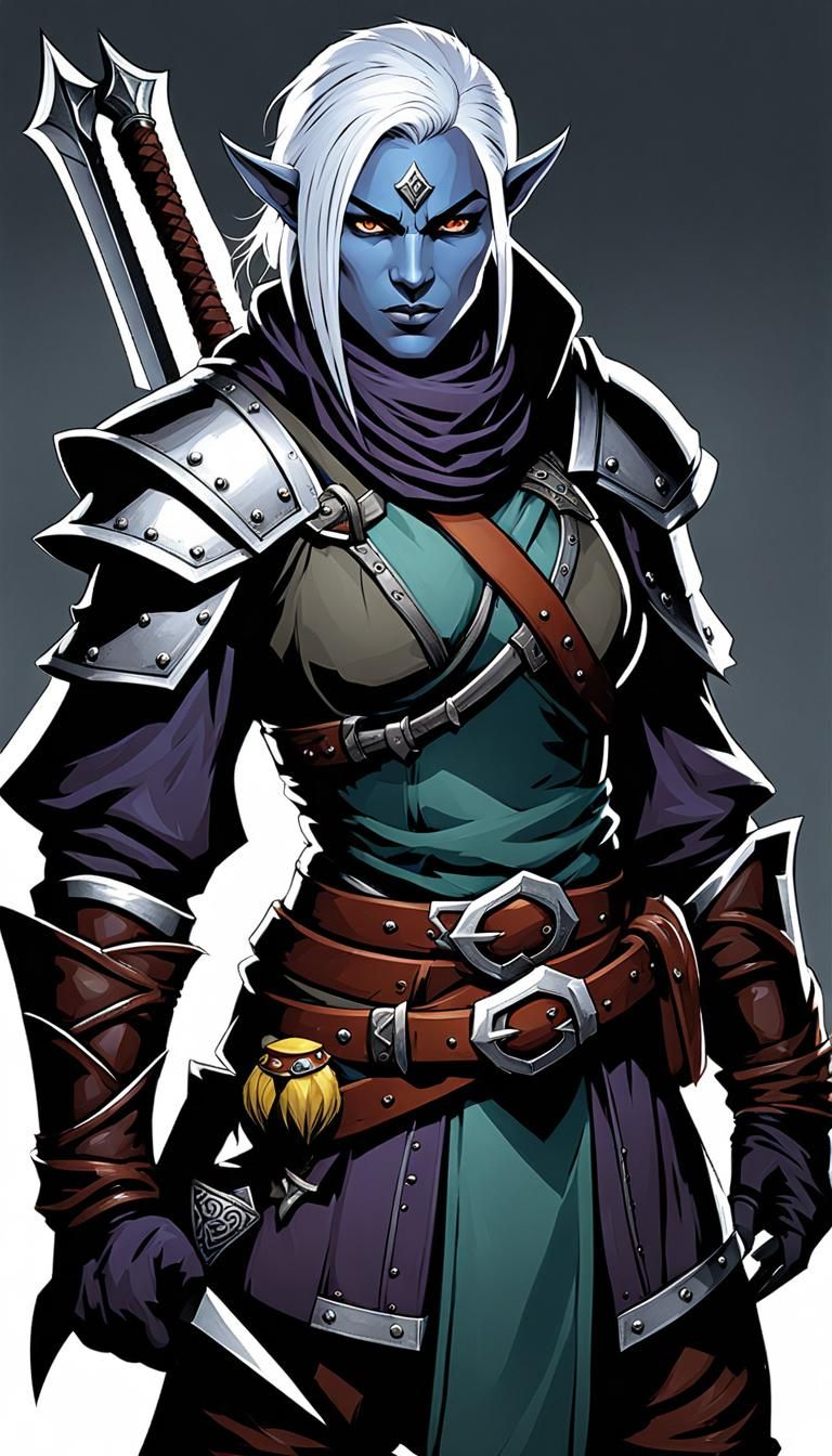 drow fighter - AI Generated Artwork - NightCafe Creator