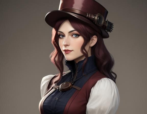 Steampunk Stephanie - AI Generated Artwork - NightCafe Creator
