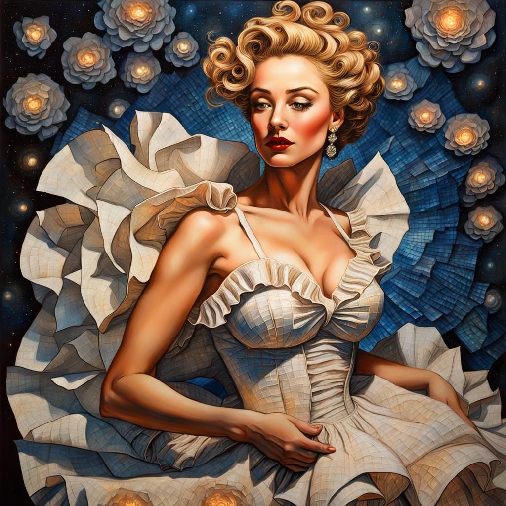 The gown girl - AI Generated Artwork - NightCafe Creator