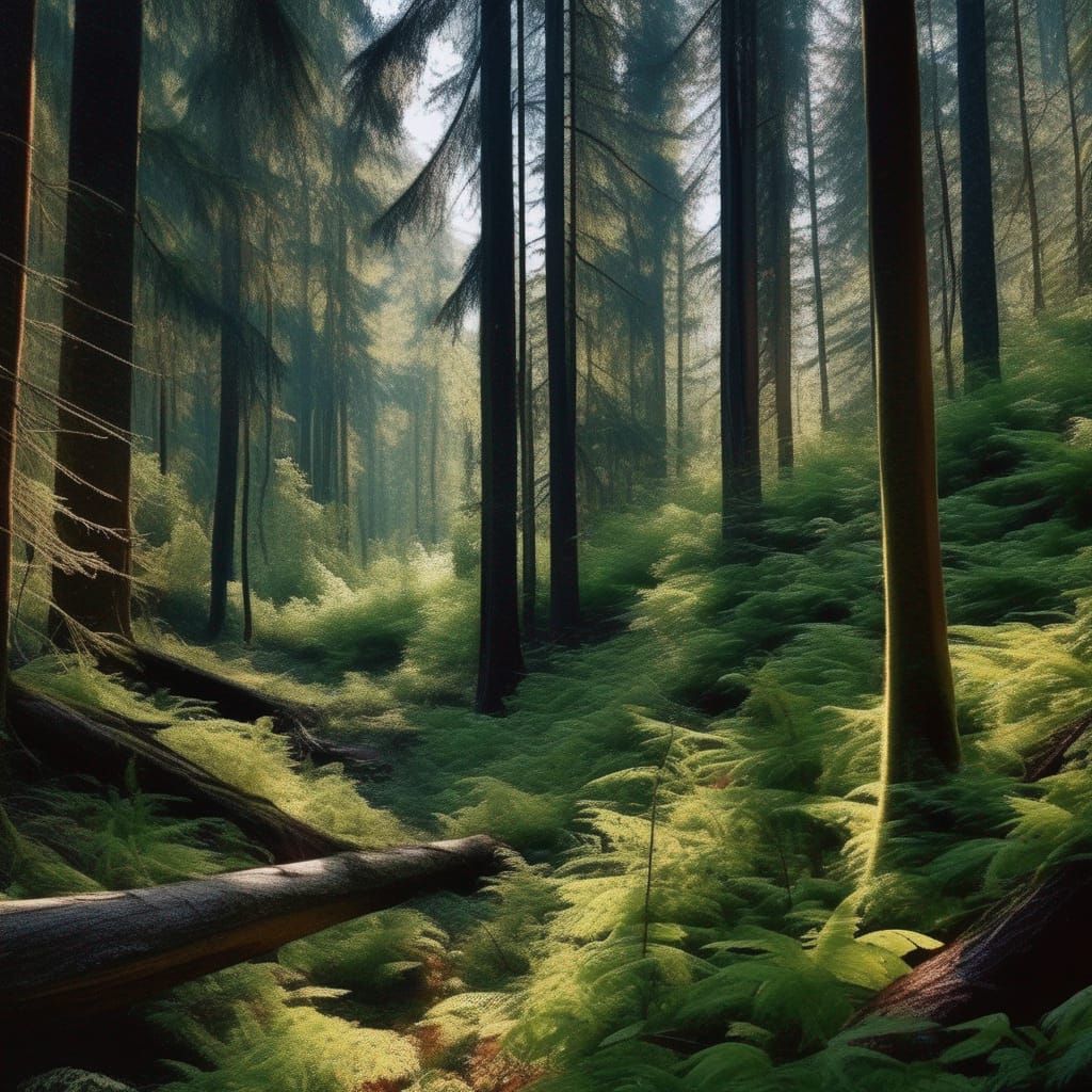 beautiful forest wilderness - AI Generated Artwork - NightCafe Creator