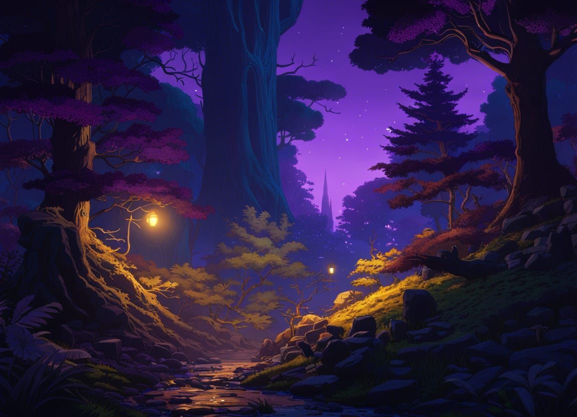 Ghibli Forest - AI Generated Artwork - NightCafe Creator