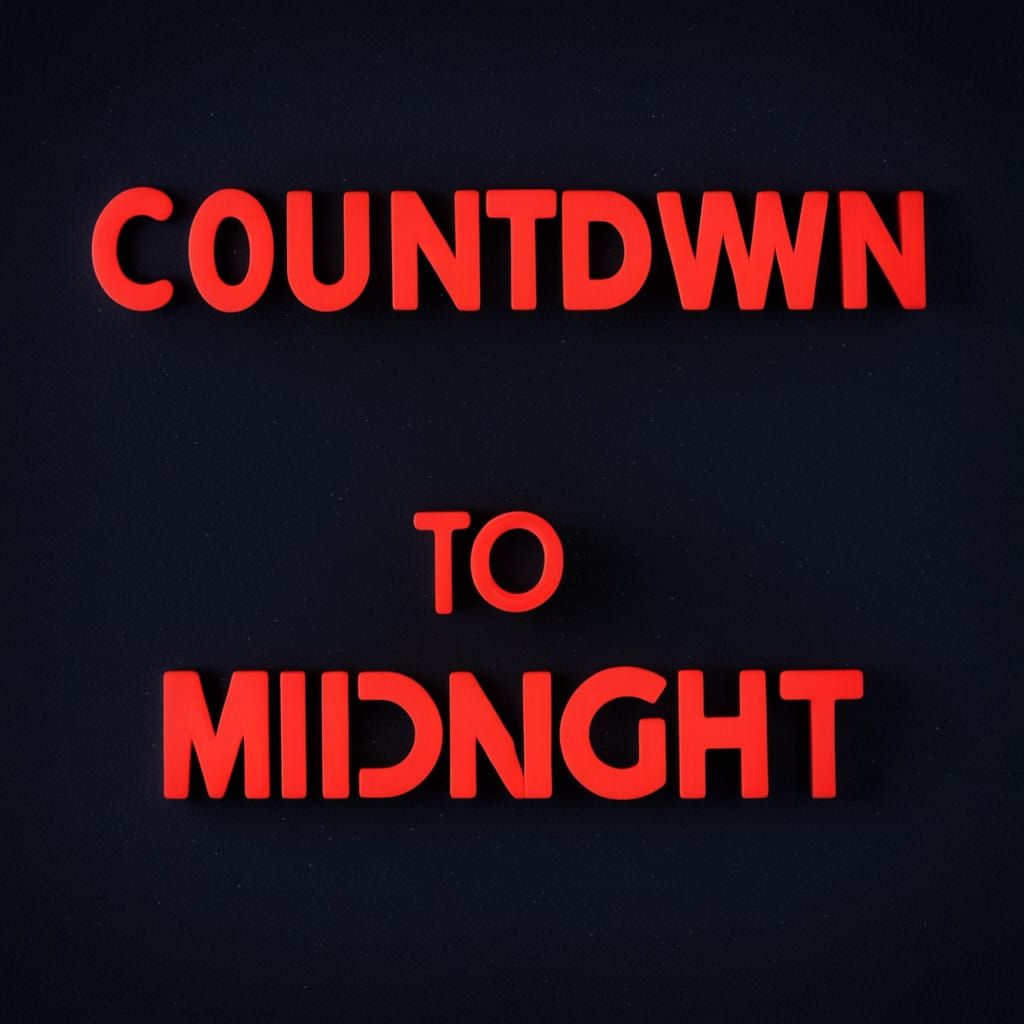 the Countdown to midnight - Midnight Countdown in Dazzling ...