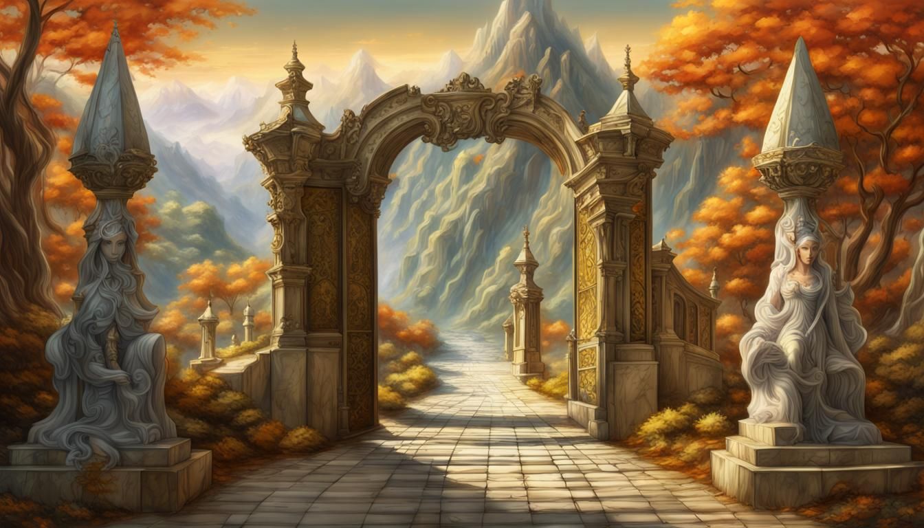 The gate of Itaca - AI Generated Artwork - NightCafe Creator