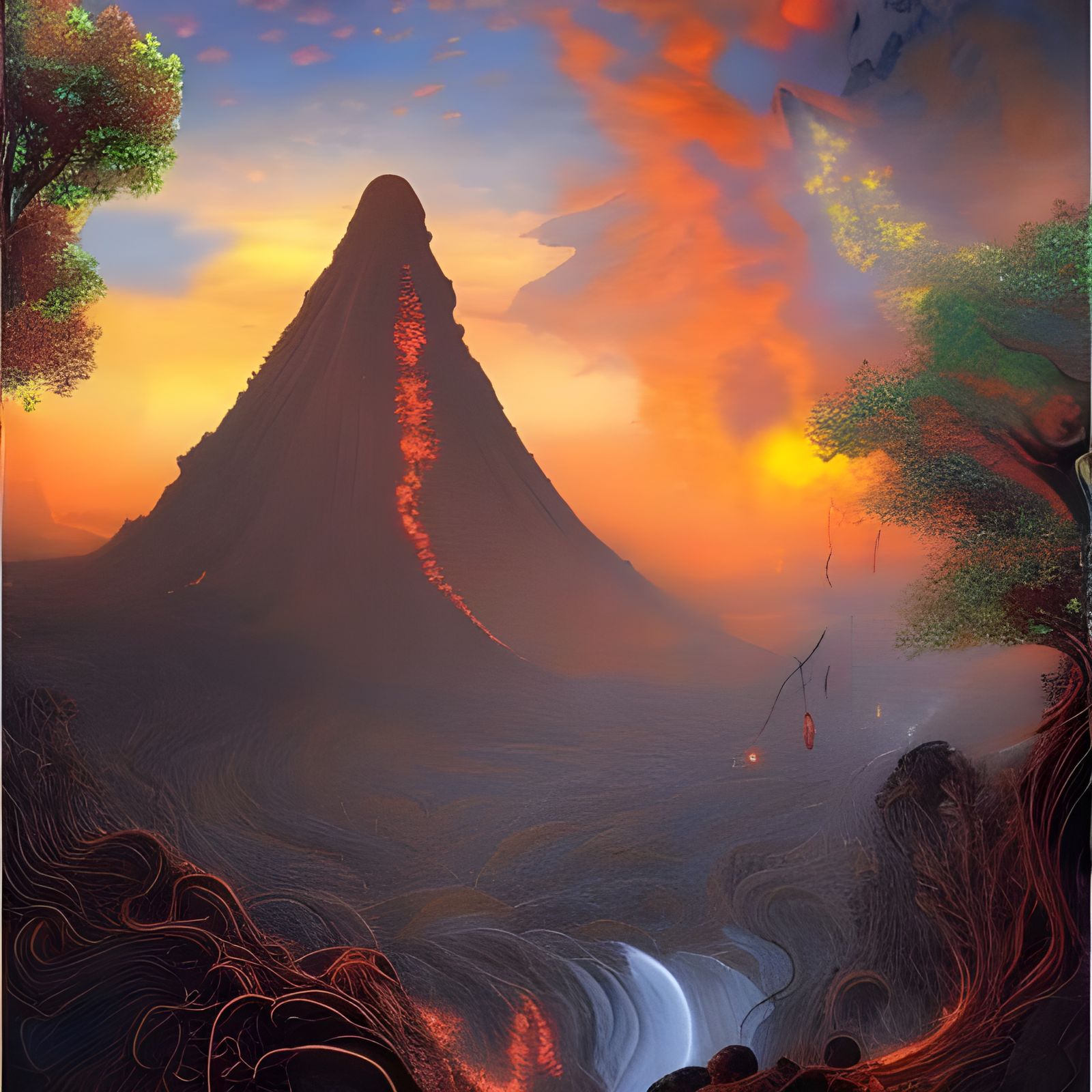 VOLCANOES - AI Generated Artwork - NightCafe Creator