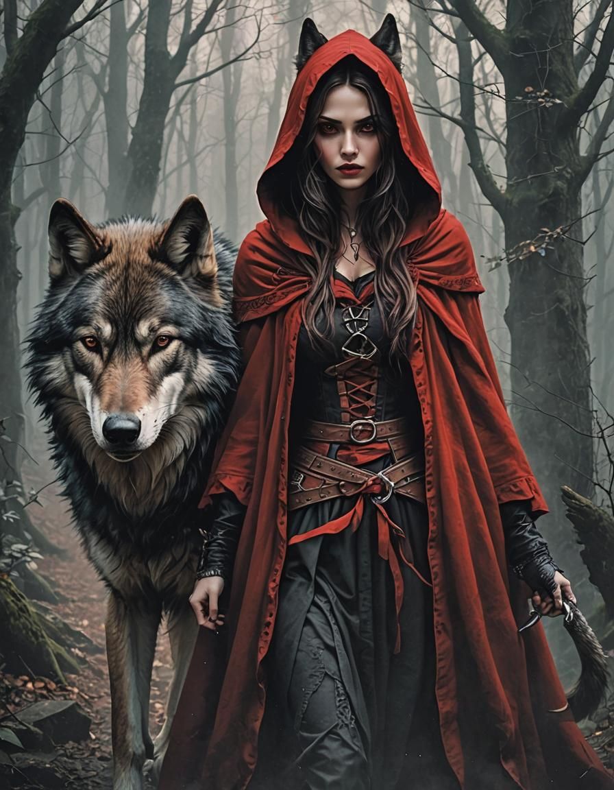 Red riding who - AI Generated Artwork - NightCafe Creator