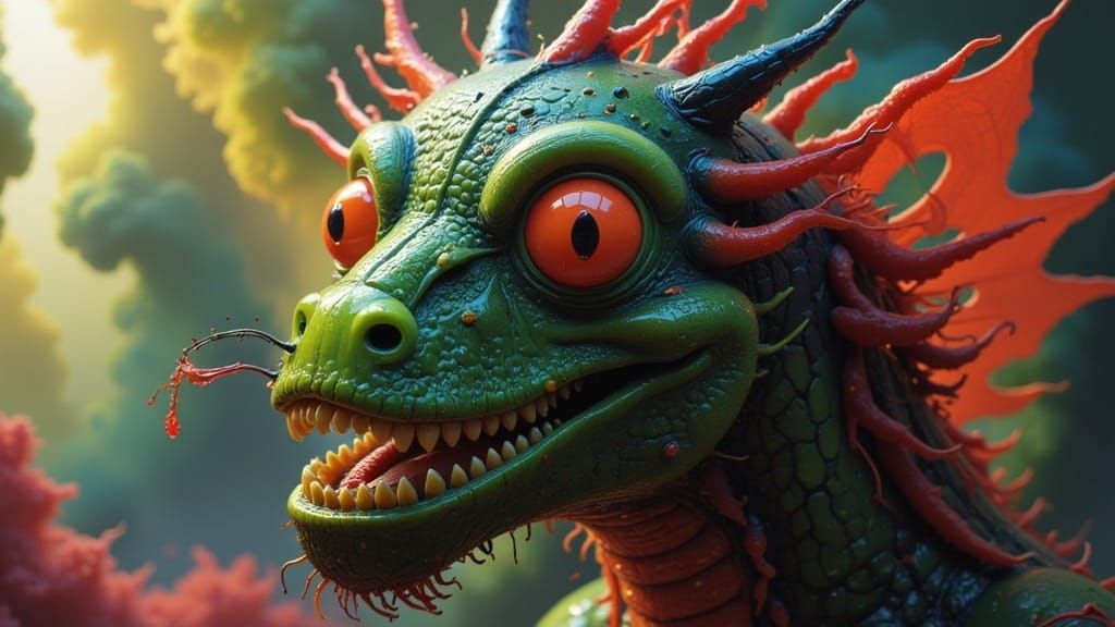 Chinese Dragon with Picklecore by BoratsChestHair