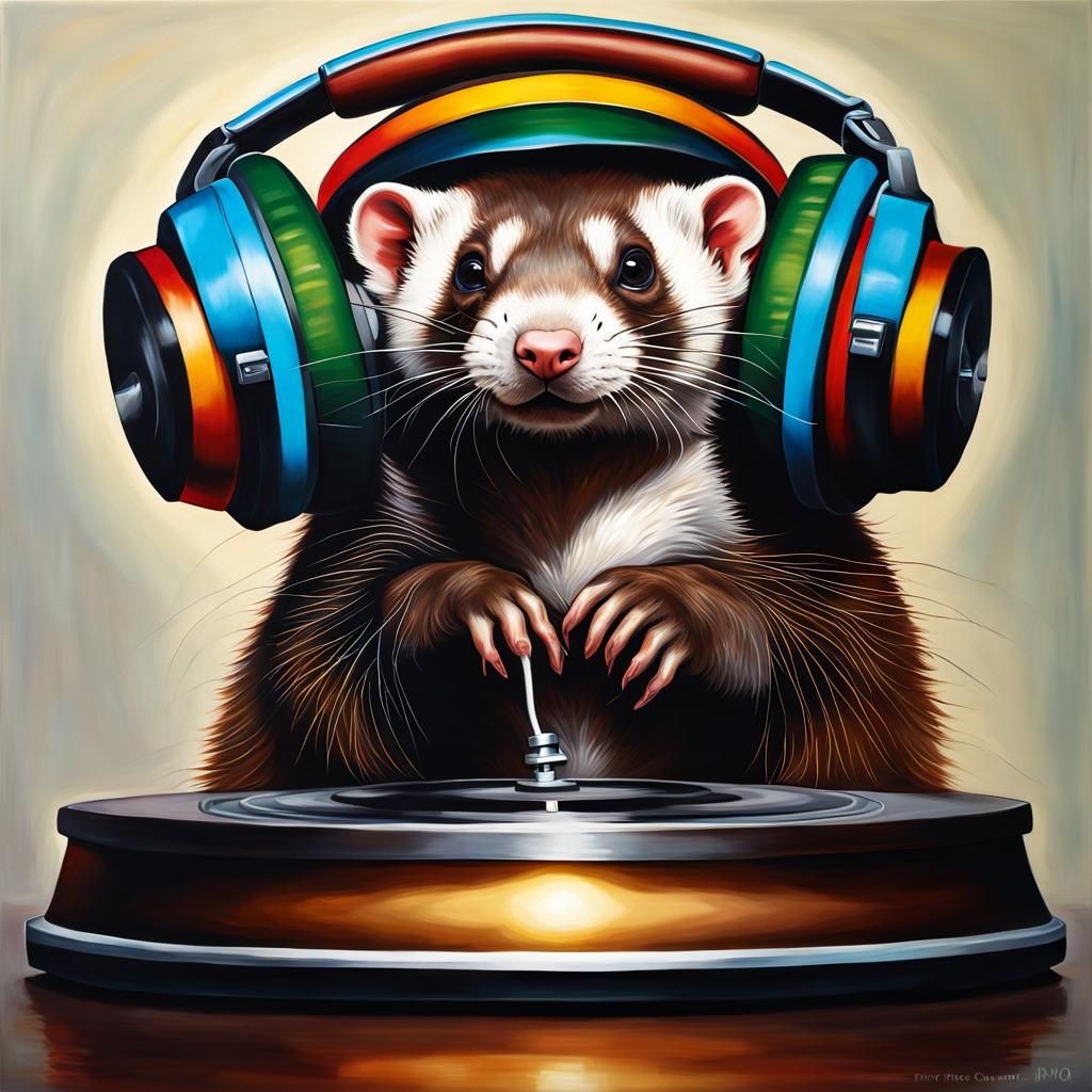 DJ Ferret - AI Generated Artwork - NightCafe Creator