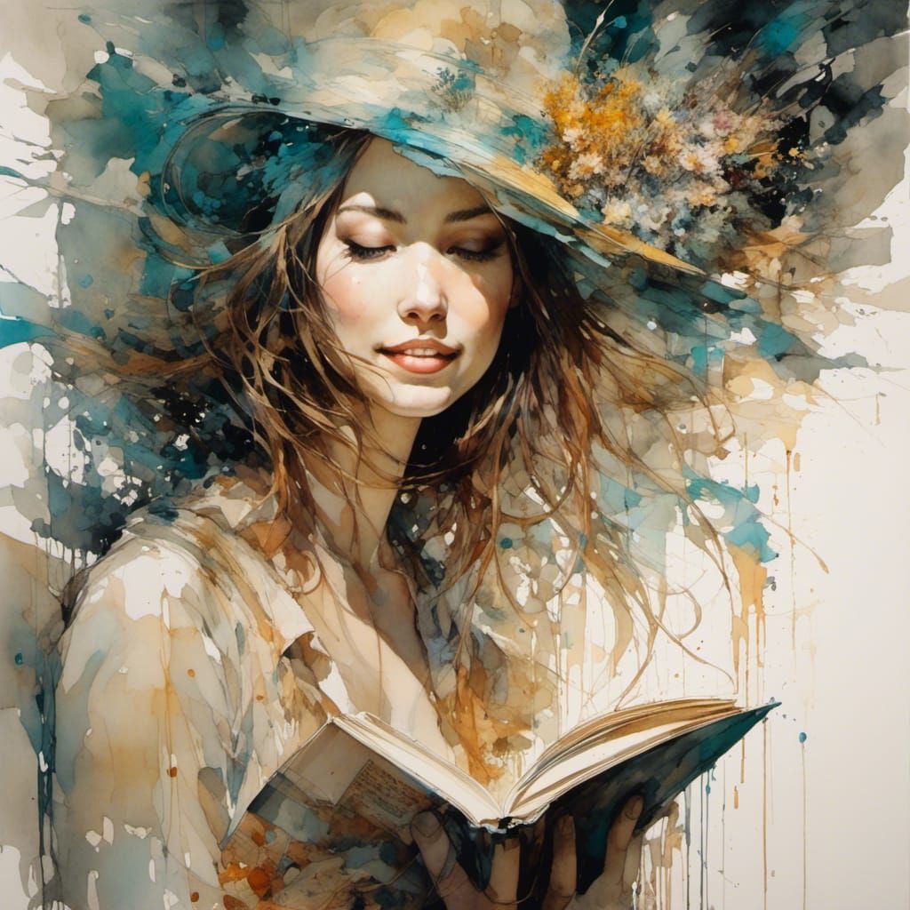 Reading - AI Generated Artwork - NightCafe Creator