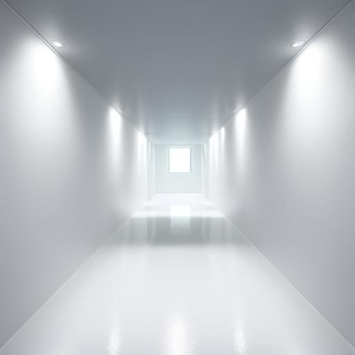 White Ceramic Room Flood with Calm Whater--Kenopsia Weird Core Liminal ...