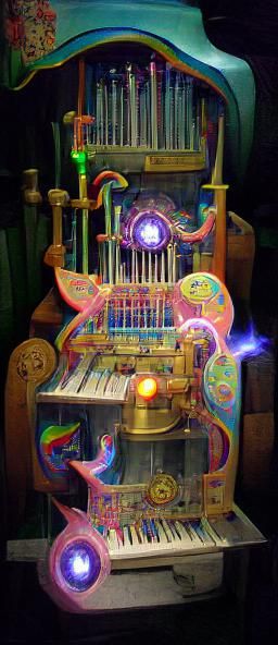The magical music machine - AI Generated Artwork - NightCafe Creator