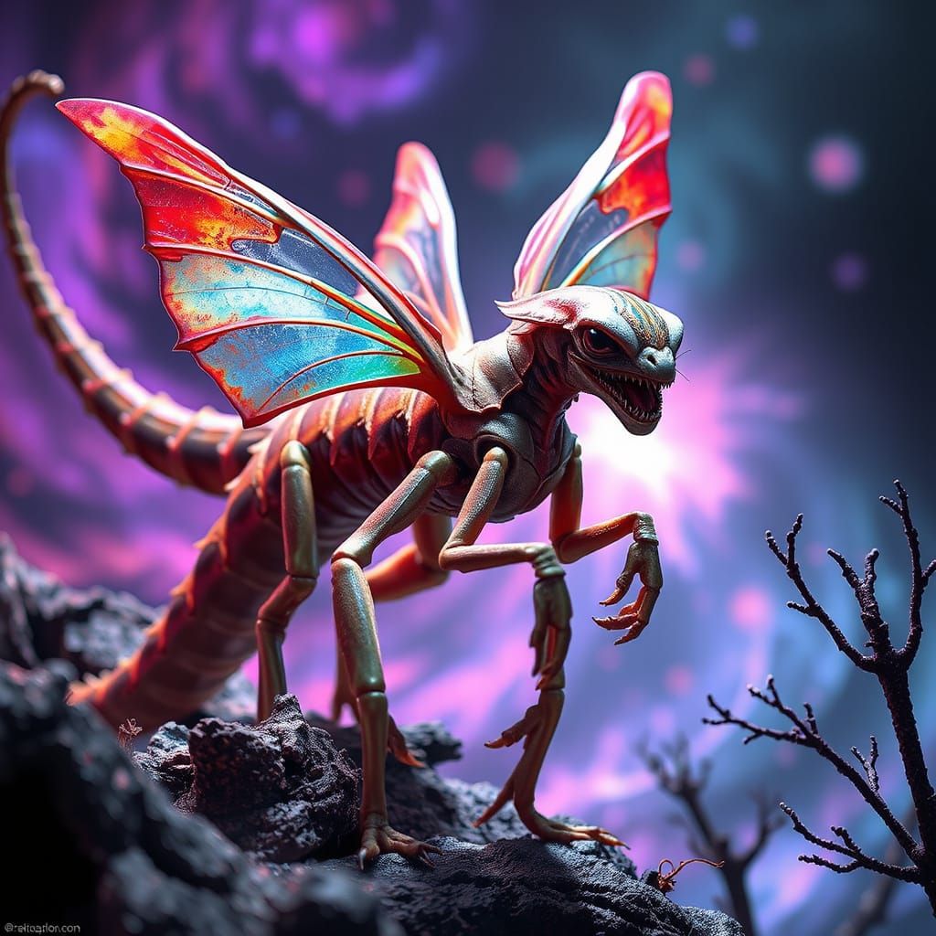 Otherworldly Xeno-Biological Hybrid in Hyperrealis... - AI Art