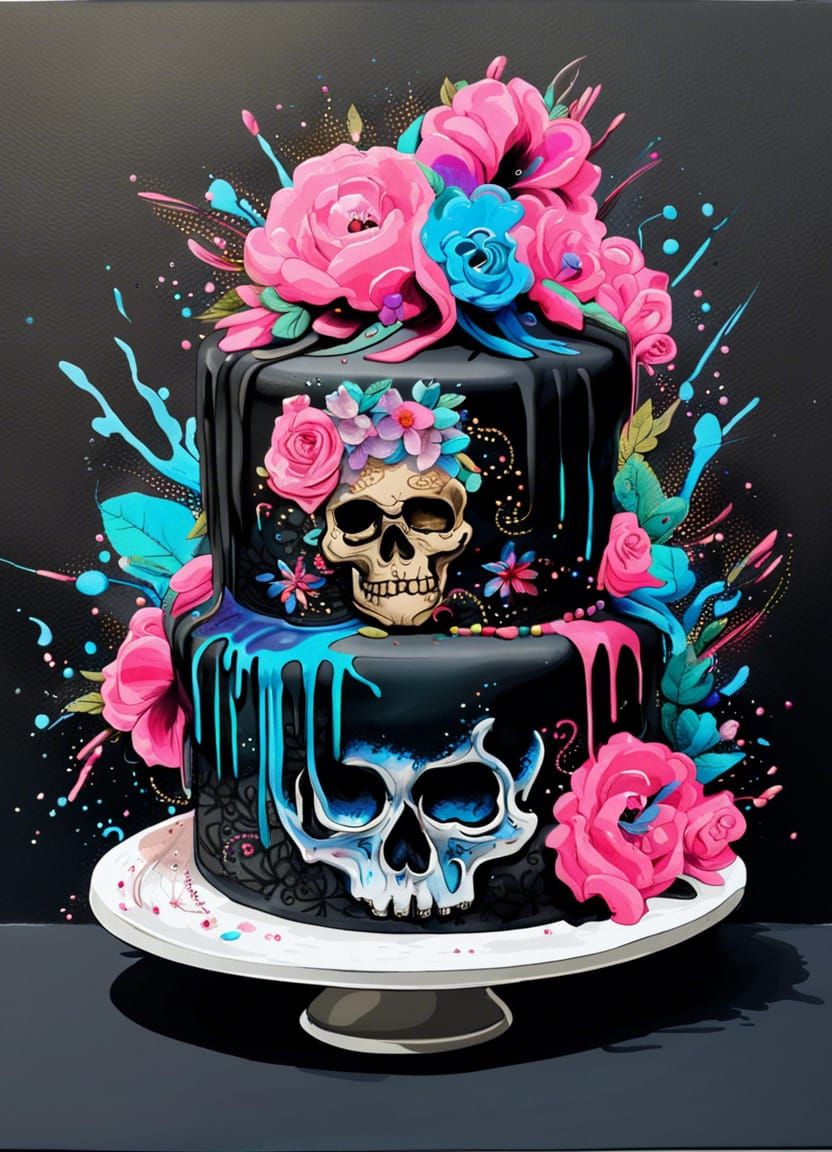 Happy Gothic Birthday - AI Generated Artwork - NightCafe Creator