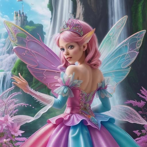 Amazingly Stunningly Beautiful colorful fancy fantasy fairy with ...