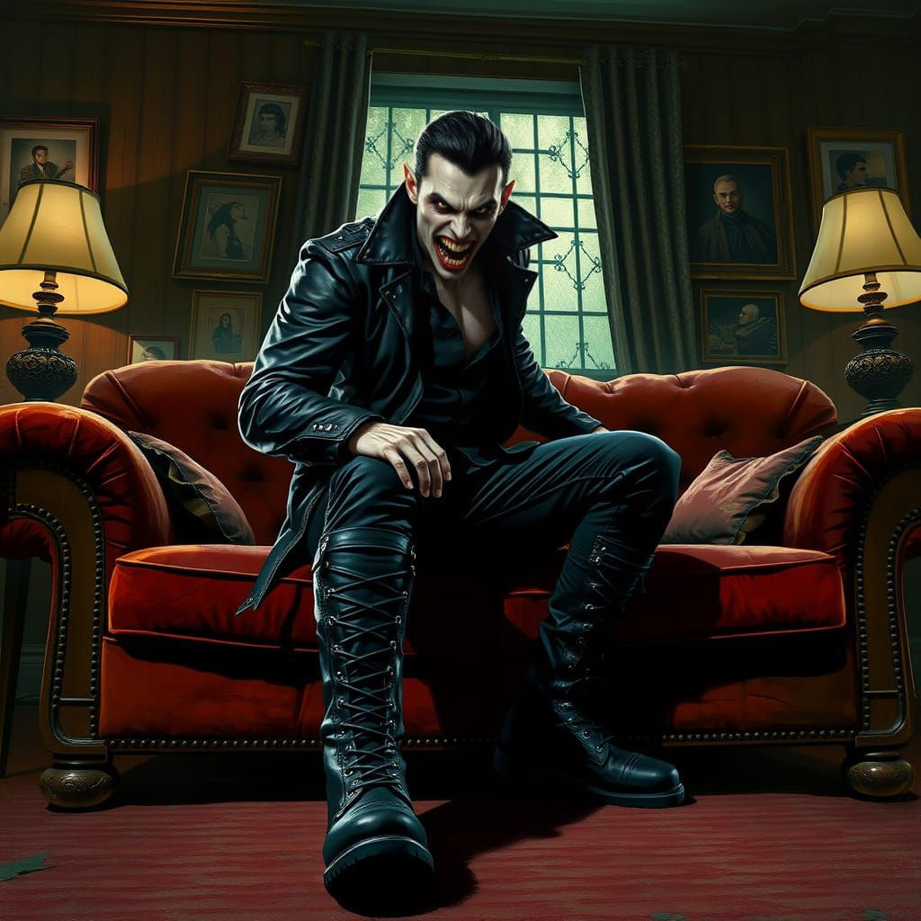 Vampire in modern clothes - Modern Vampire Portrait Expose...