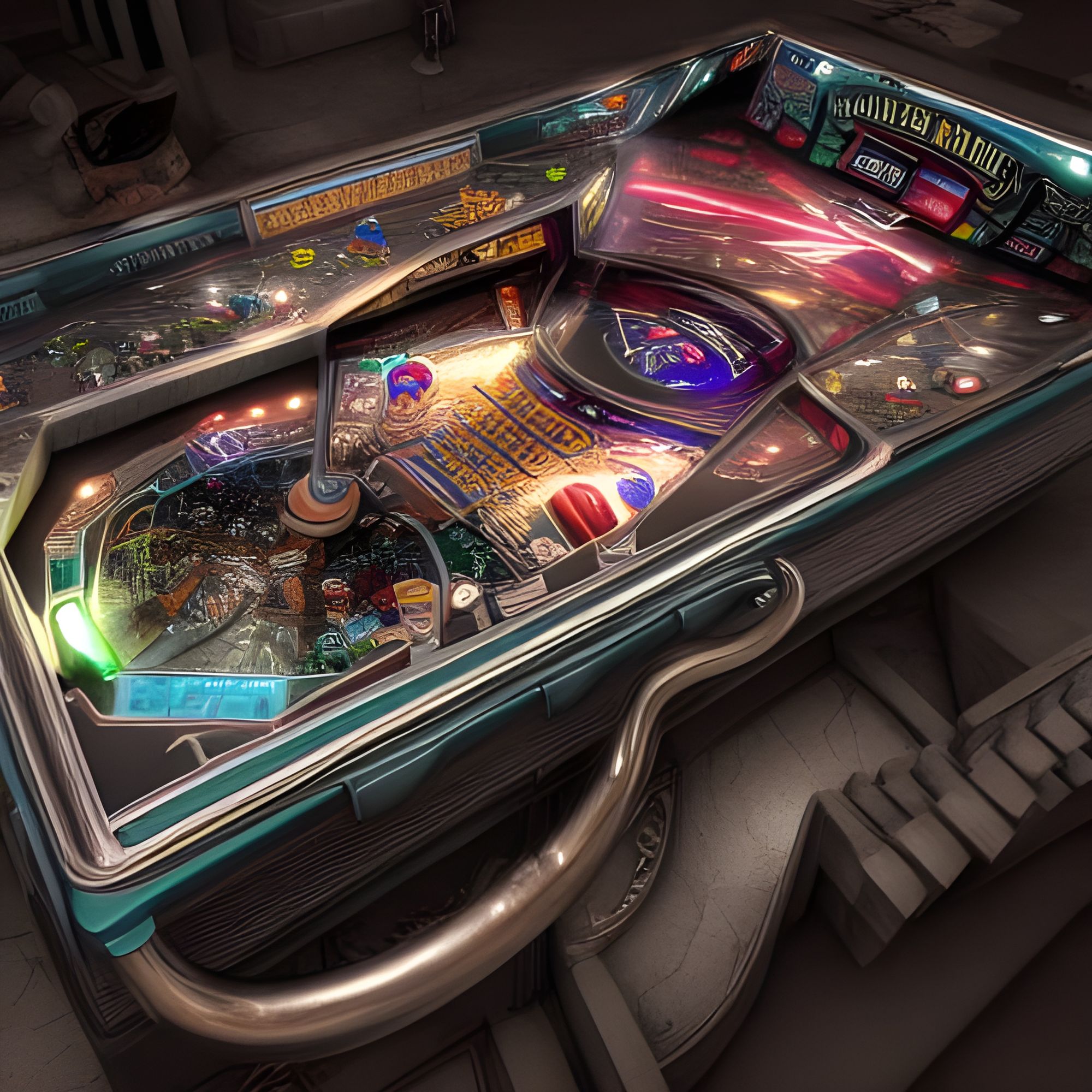 Pinball, orthochromatic : r/nightcafe