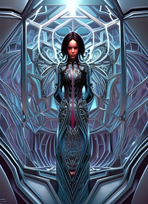 Cyber Queen - AI Generated Artwork - NightCafe Creator