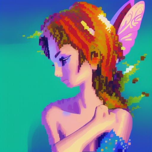 Pixel Fairy - AI Generated Artwork - NightCafe Creator