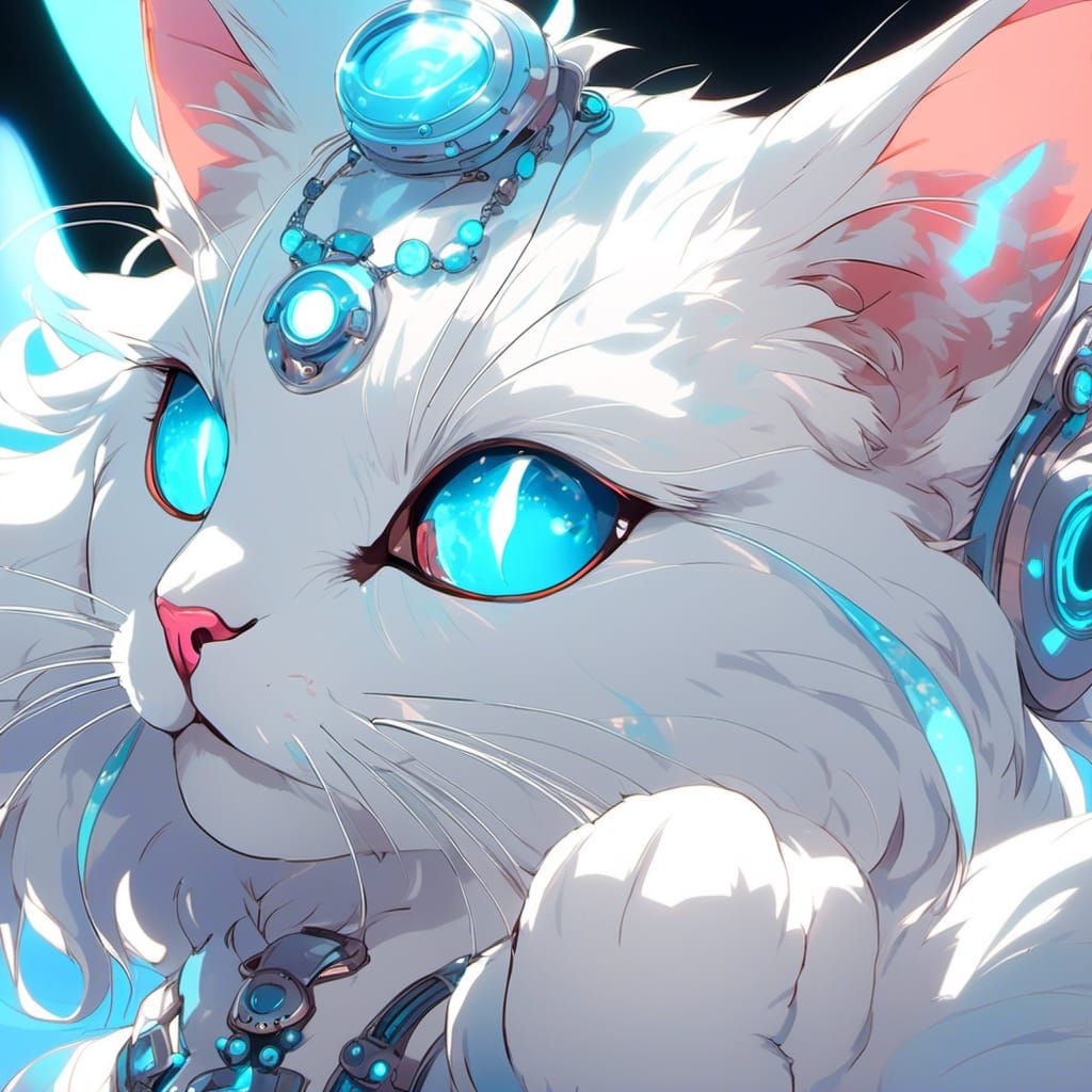 Cybercat III - AI Generated Artwork - NightCafe Creator