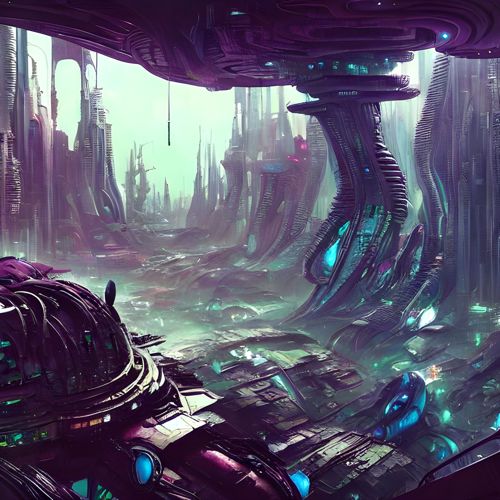 Alien cityscape from the Ancient Future by Wadim Kashin Simon Stålenhag ...