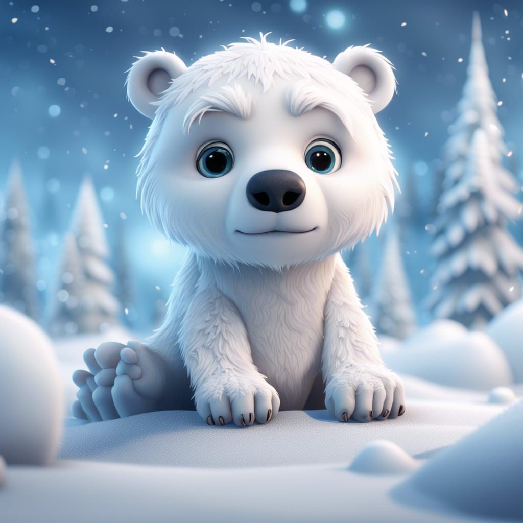 Funny icebear - AI Generated Artwork - NightCafe Creator