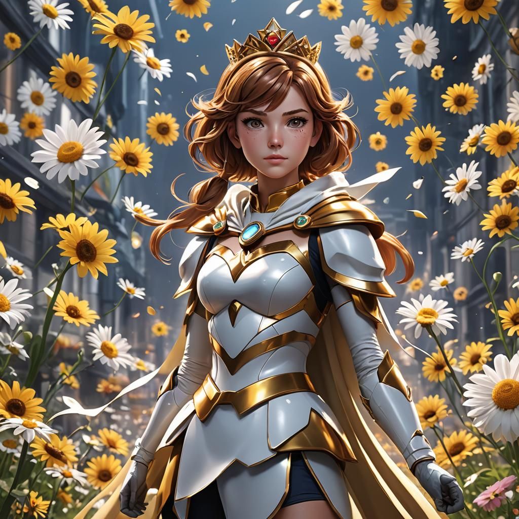 Princess Daisy Superhero - AI Generated Artwork - NightCafe Creator