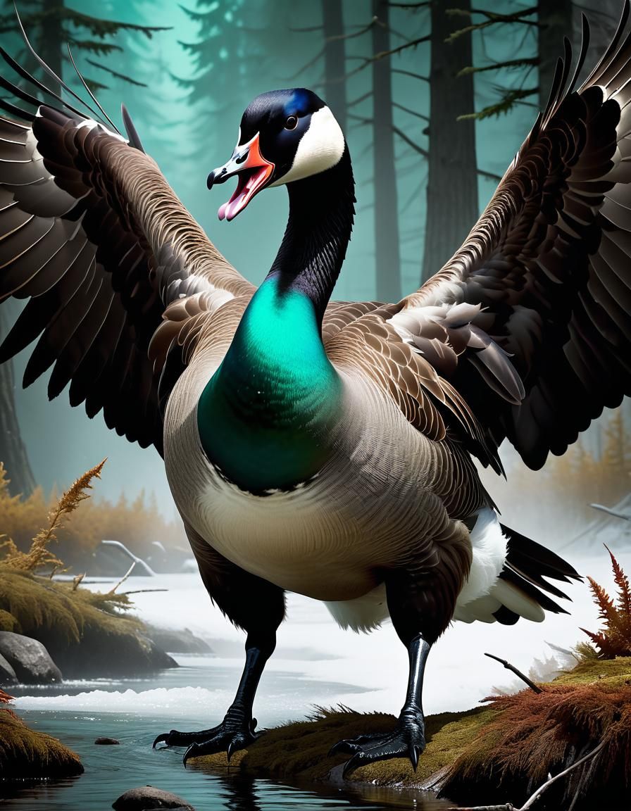 Canadian goose - AI Generated Artwork - NightCafe Creator