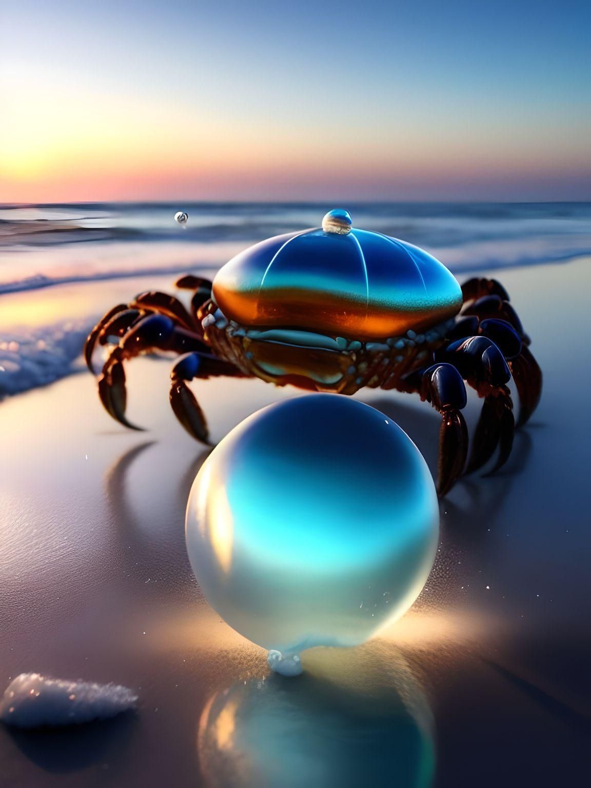 Bubble Crab - AI Generated Artwork - NightCafe Creator