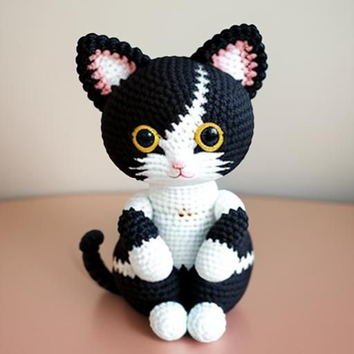 calico amigurumi cat - AI Generated Artwork - NightCafe Creator